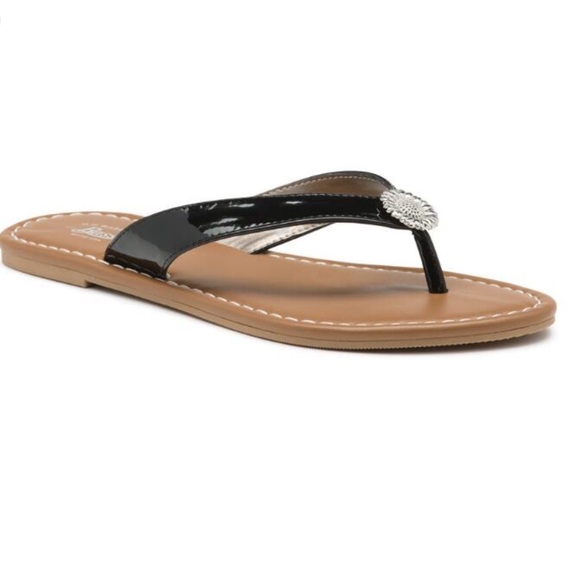 Bass | Shoes | Nib Tasha Flip Flops Black | Poshmark